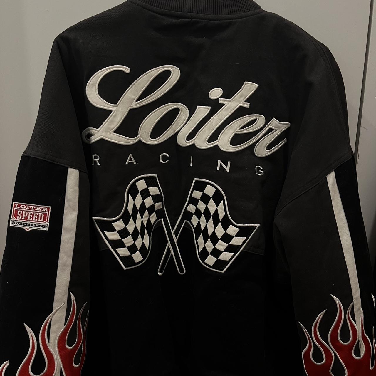 Loiter racing jacket from culture kings Barley worn... - Depop