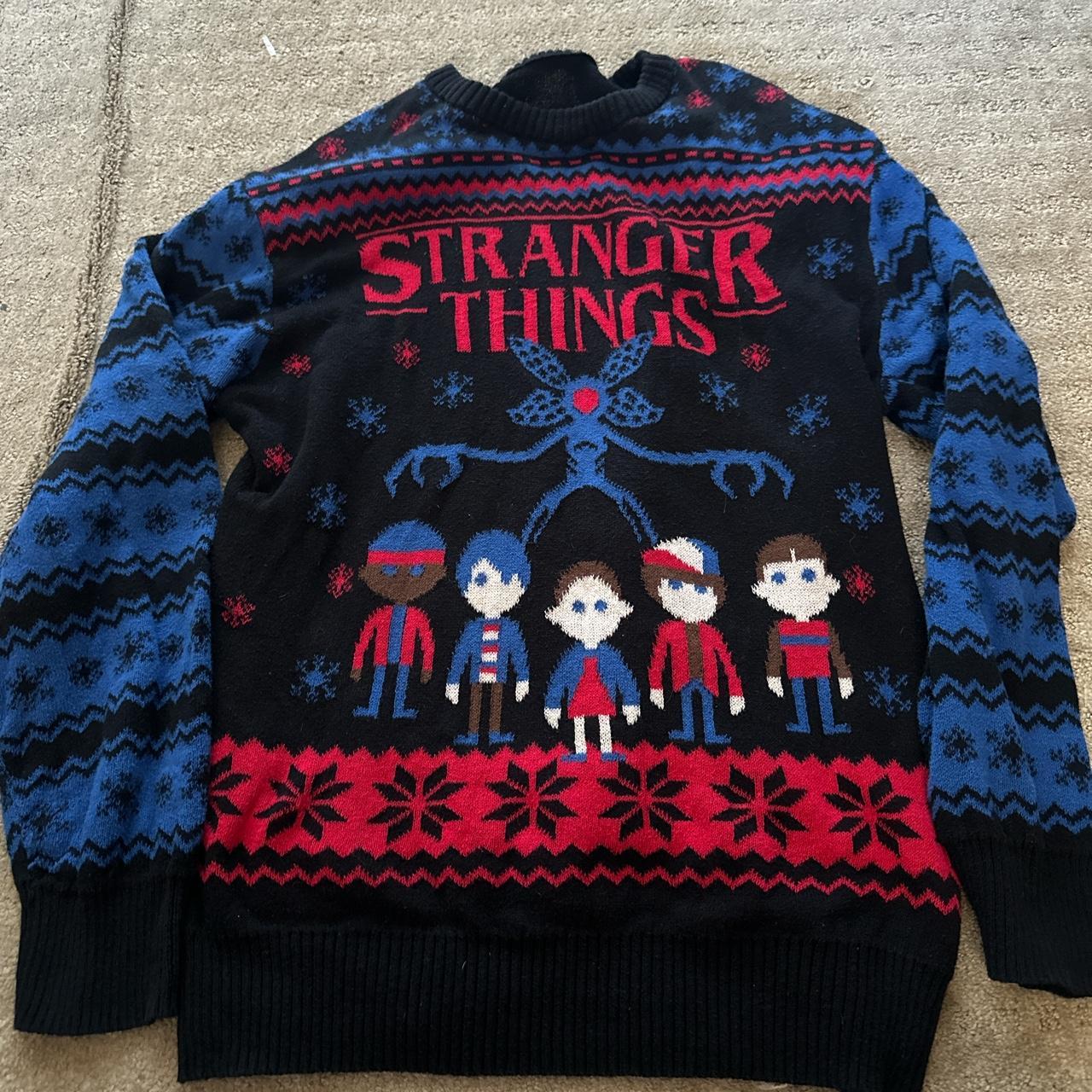 stranger things christmas sweater #strangerthings... - Depop