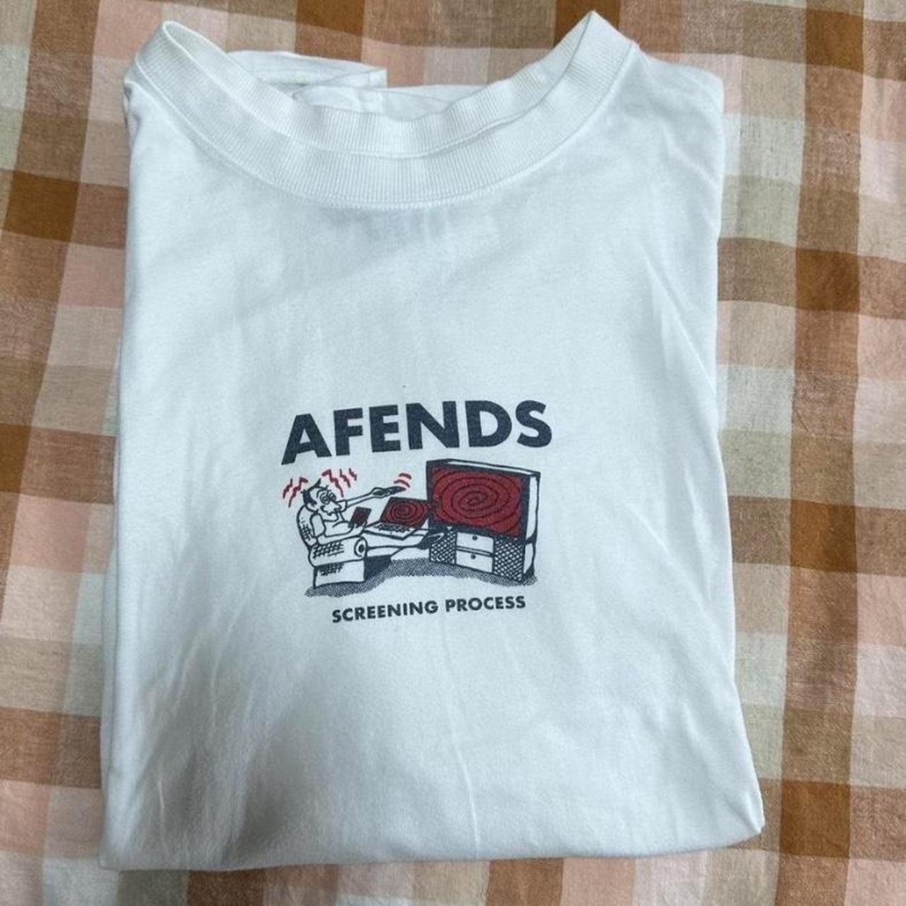 Afends “screening process” white tee - Depop