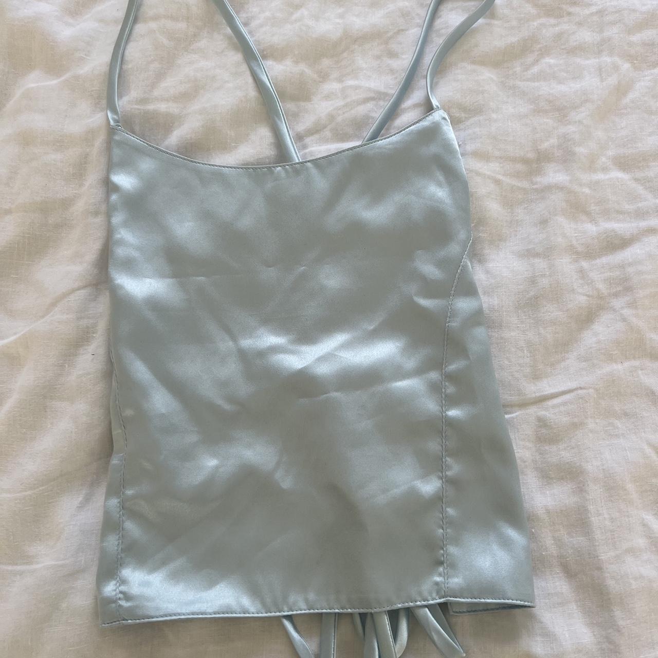 Mr Winston blue tie up top. So flattering on and in... - Depop