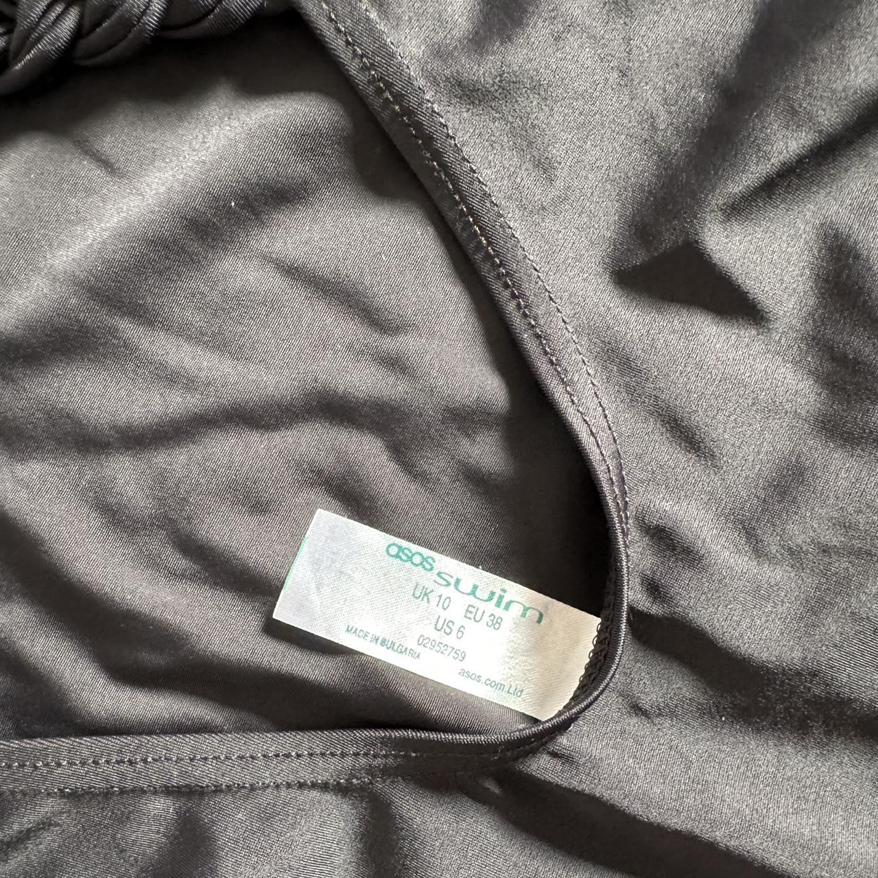 ASOS Swim black plunge one-piece swimsuit. Brand new... - Depop