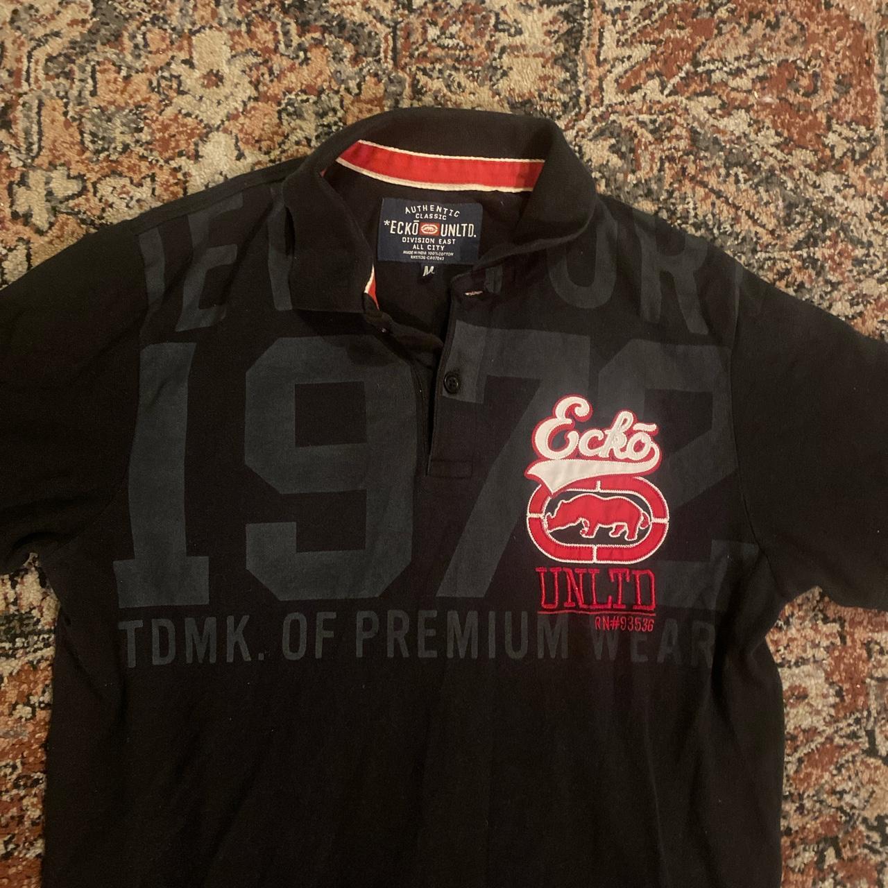 Vintage 90s/2000s ecko unltd polo shirt Mens... - Depop