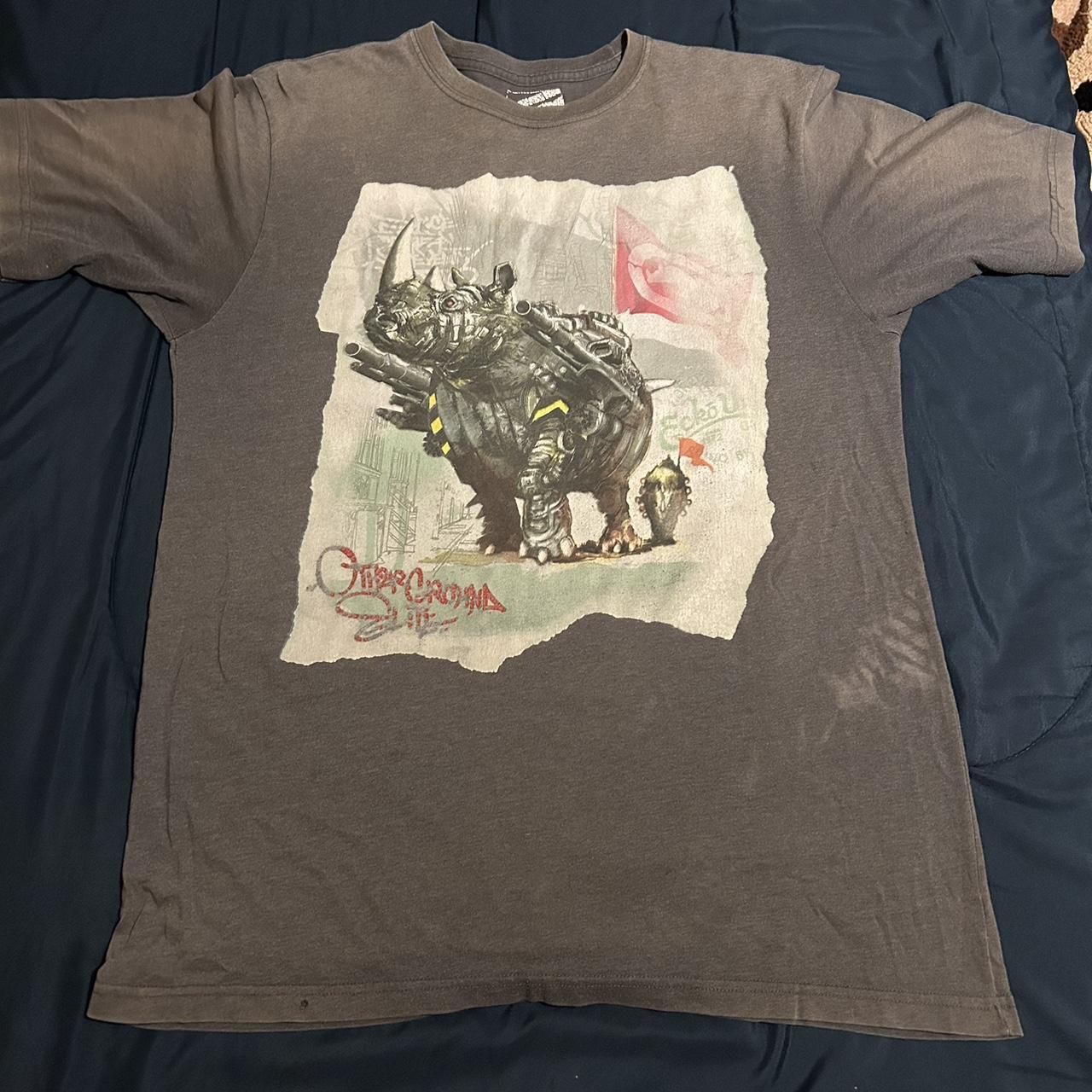 Vintage Y2K Echo United Robot Rhino T-Shirt Size... - Depop