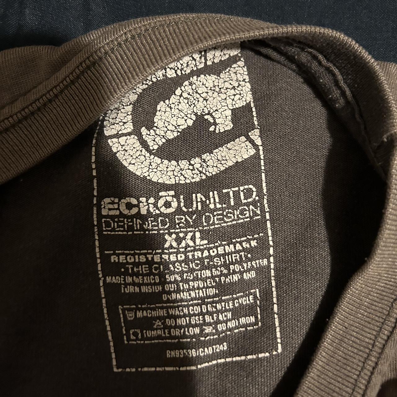 Vintage Y2K Echo United Robot Rhino T-Shirt Size... - Depop