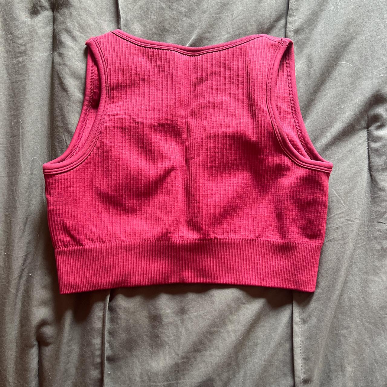 Maroon ribbed tank top! perfect for going out or... - Depop