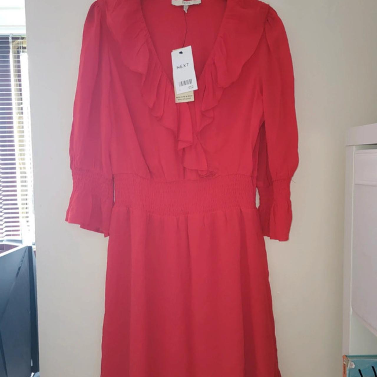 Rrp £52 next red dress ladies size 8 Brand new with... - Depop