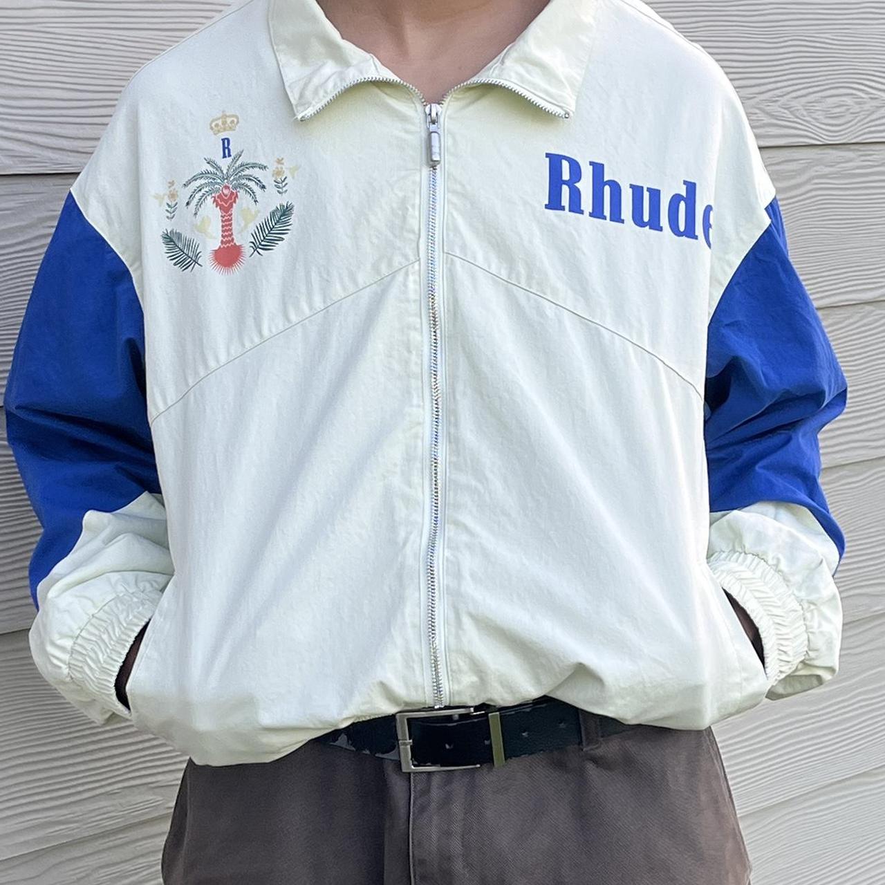Rhude Palm Logo Colorblock jacket Only worn... - Depop