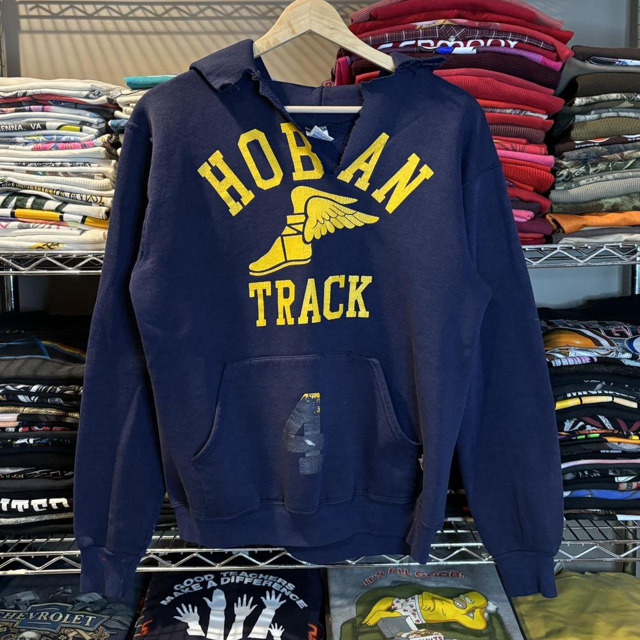 Vintage 1980s Russell Athletic Hoban Track Wing Foot... - Depop