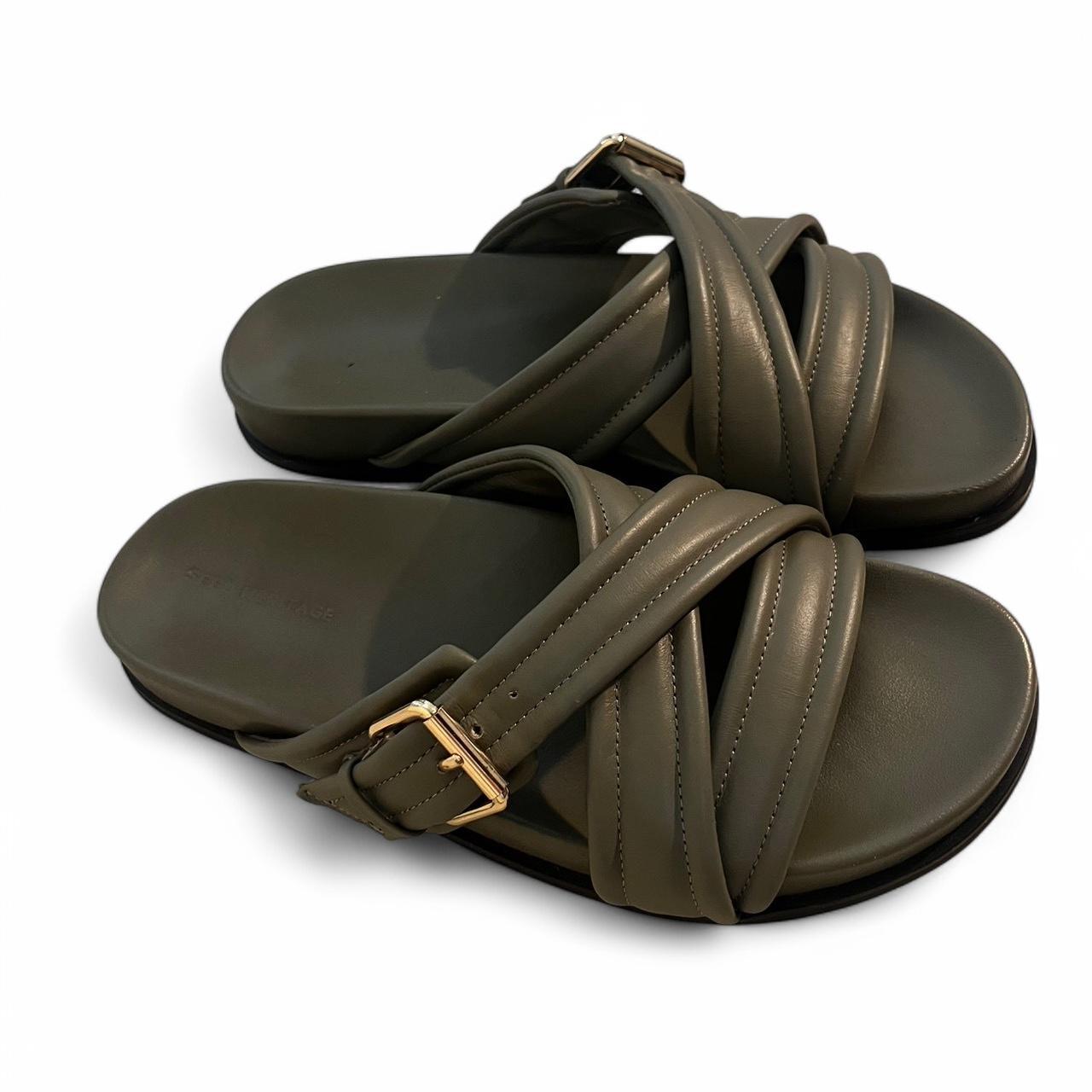 Green Seed Heritage slide sandals Size AU 9 | Depop