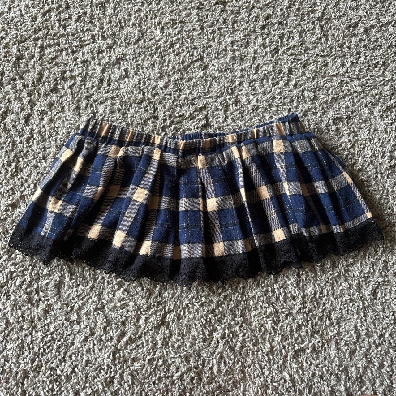 brand ADOME plaid micro mini skirt !! Repop! never... | Depop