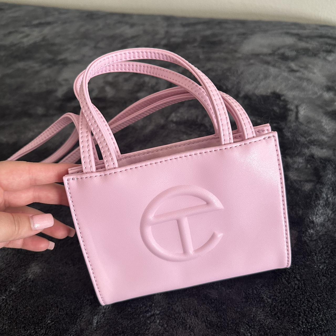 Bubblegum small pink telfar bag 🫧🩷 only used about... - Depop