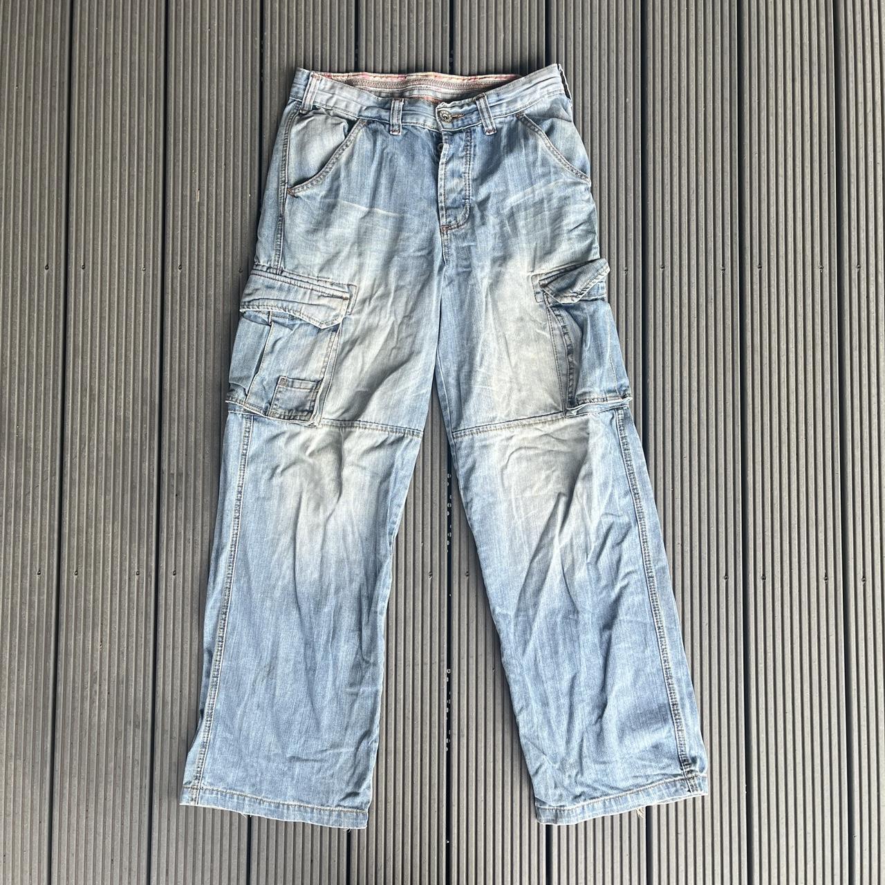 Baggy Vintage Jeans Cargo 2000s Skater Pants W32... - Depop