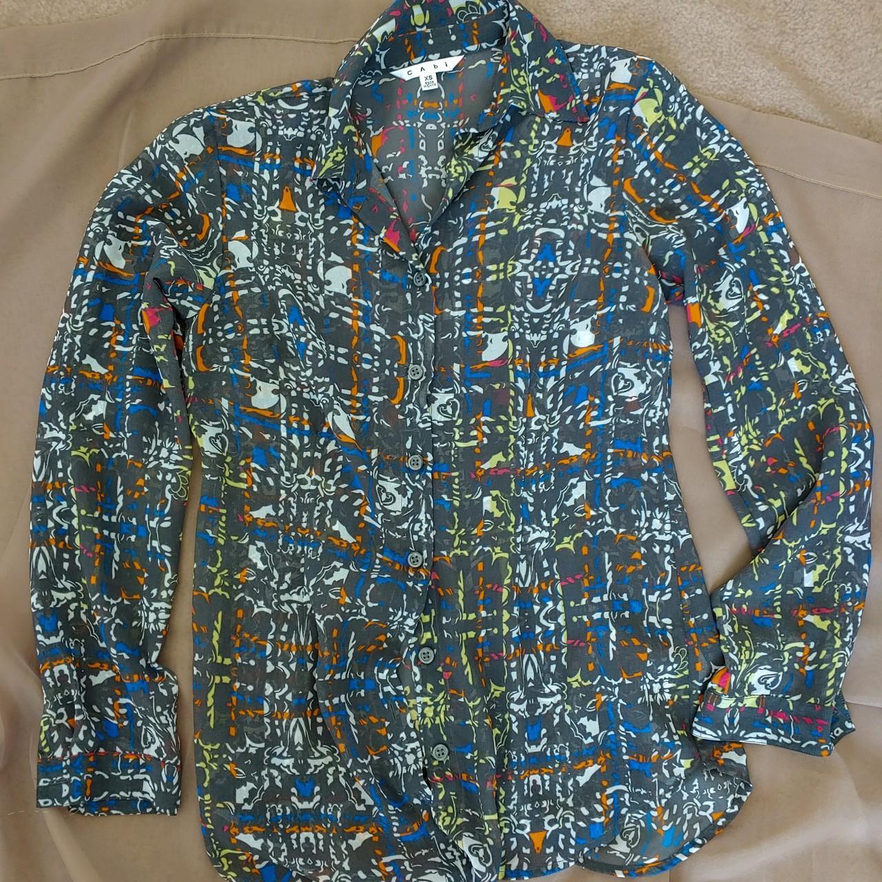 Cabi Multi-Colored Button up Get this versatile... - Depop