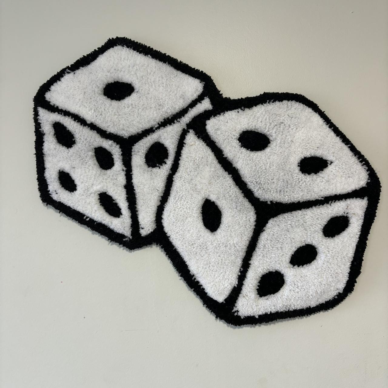 DICE TUFTED RUG (2 Ft) I MAKE CUSTOMS 100% Acrylic... - Depop