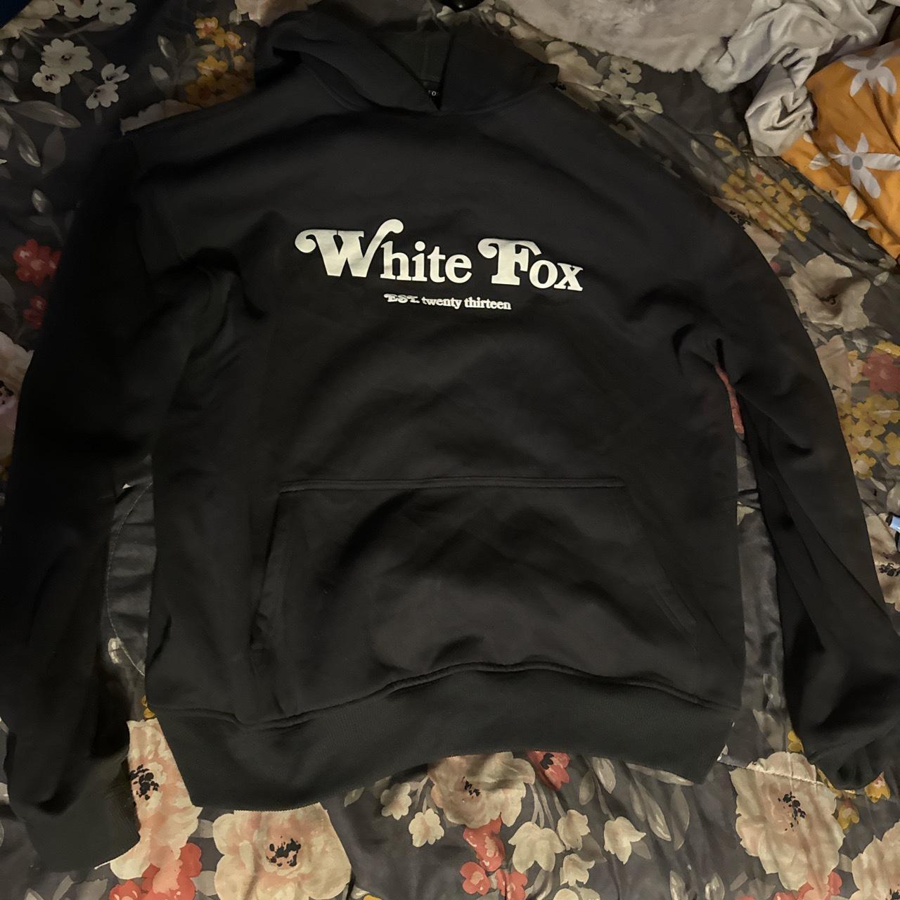 White fox grey twin flames hoodie has literally the... - Depop