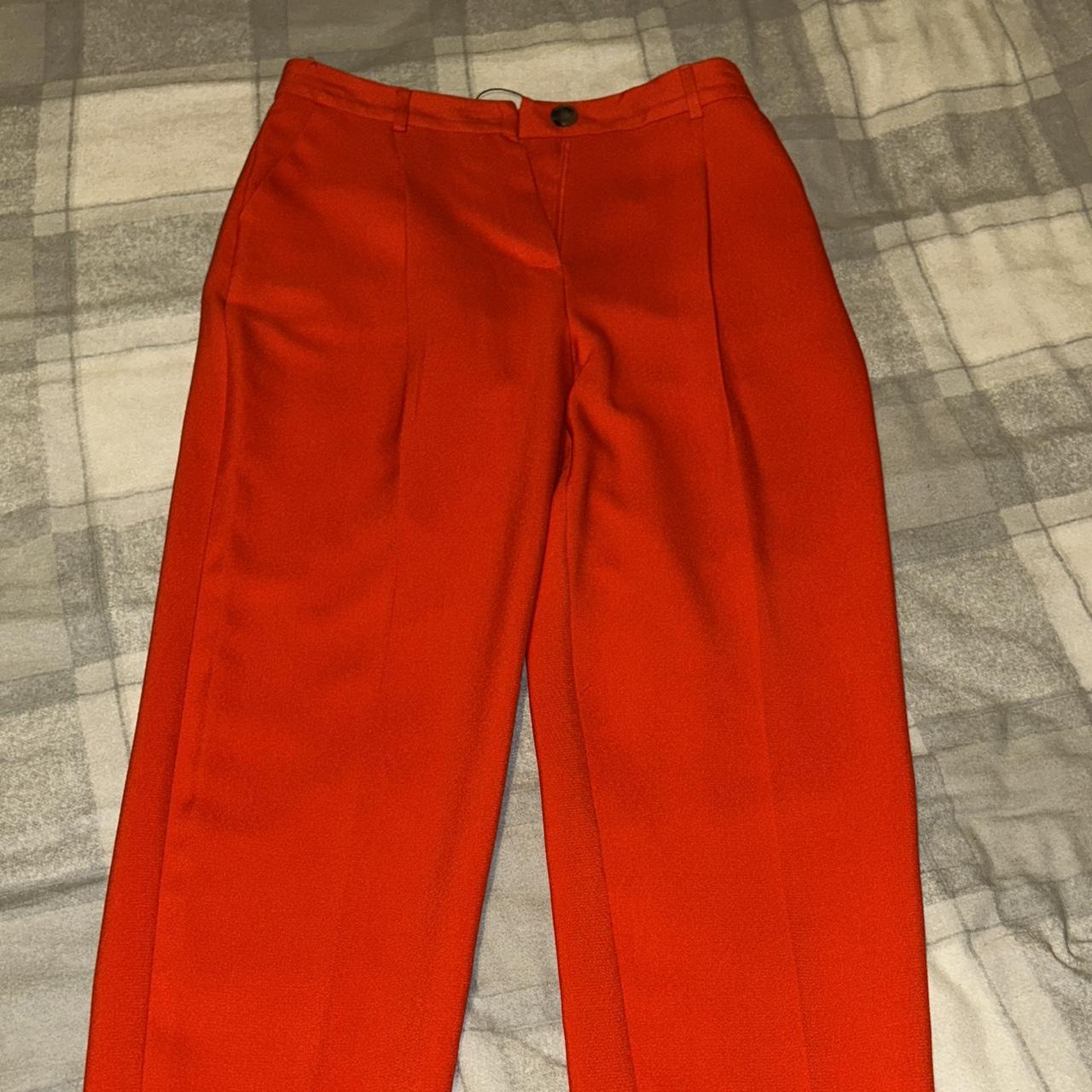 Primark red suit size 12 bottoms. Blazer size 10-12... | Depop