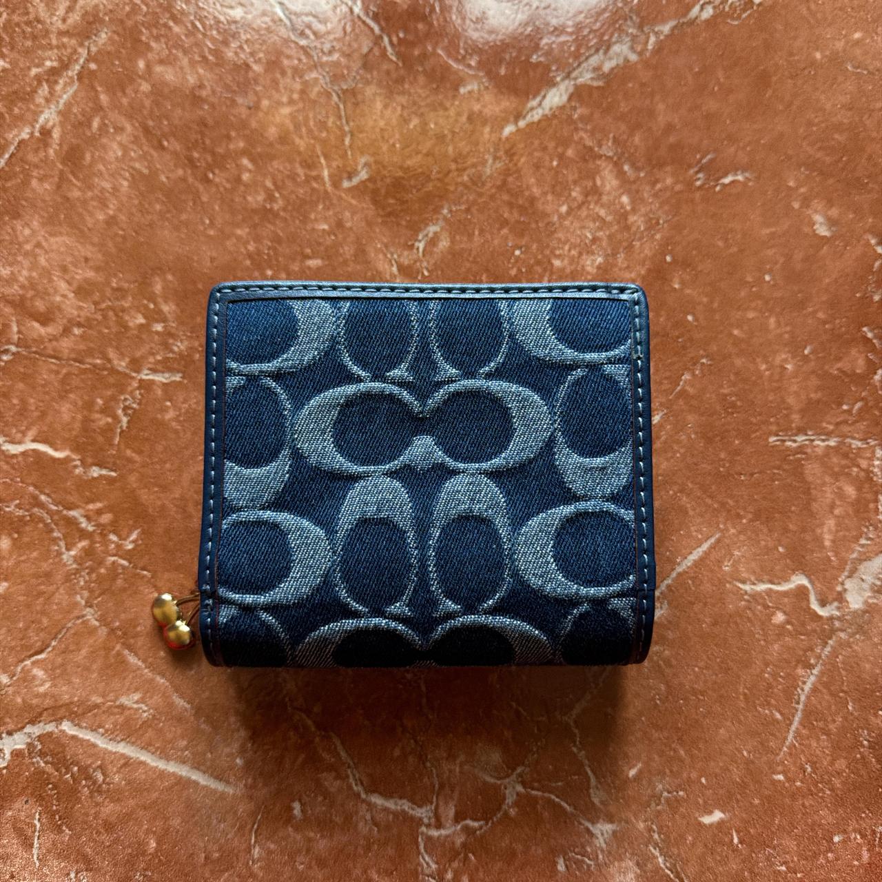 COACH Denim Snap Wallet If you have any questions... | Depop