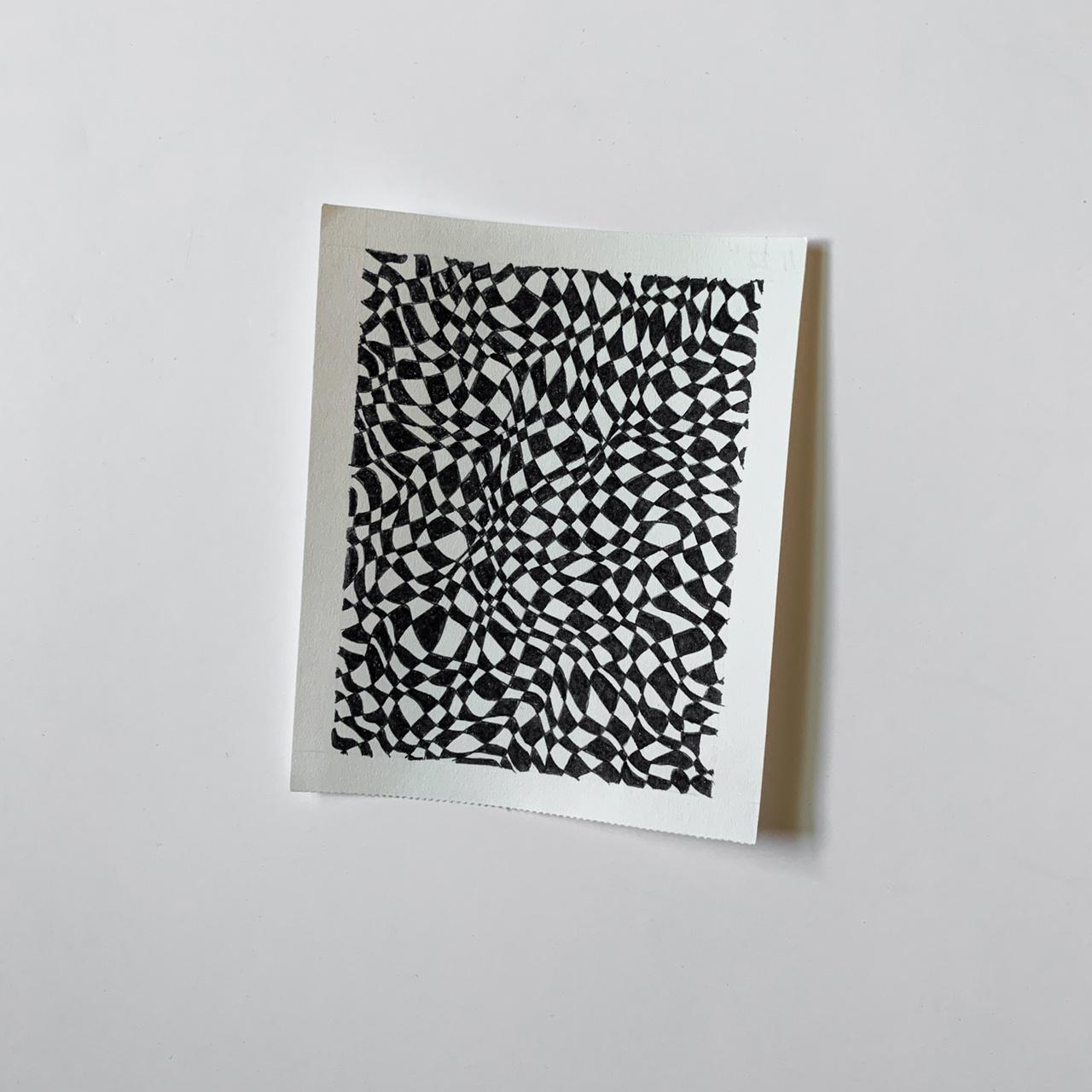 lots of checkers 4.25x5.25 inches sharpie on drawing... - Depop