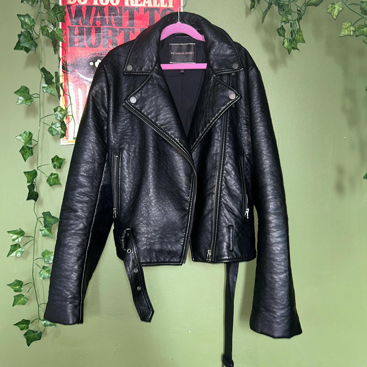 Victoria secret leather jacket - Depop