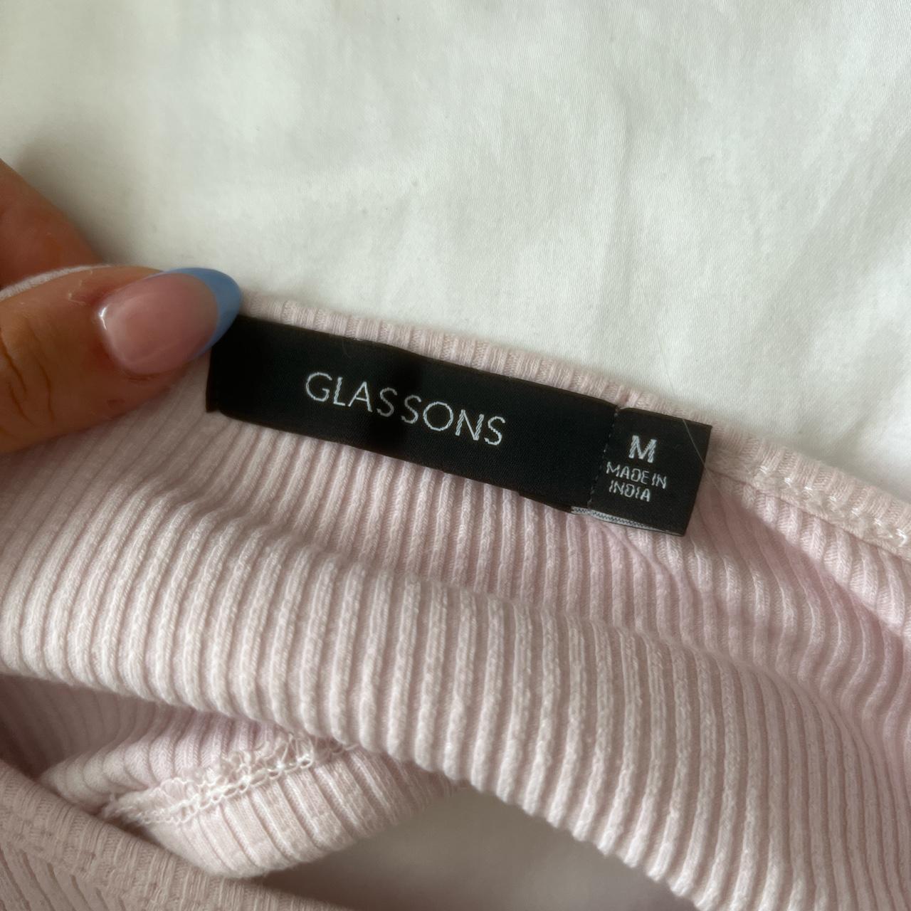 Glassons Pale Pink Backless Crop - Depop