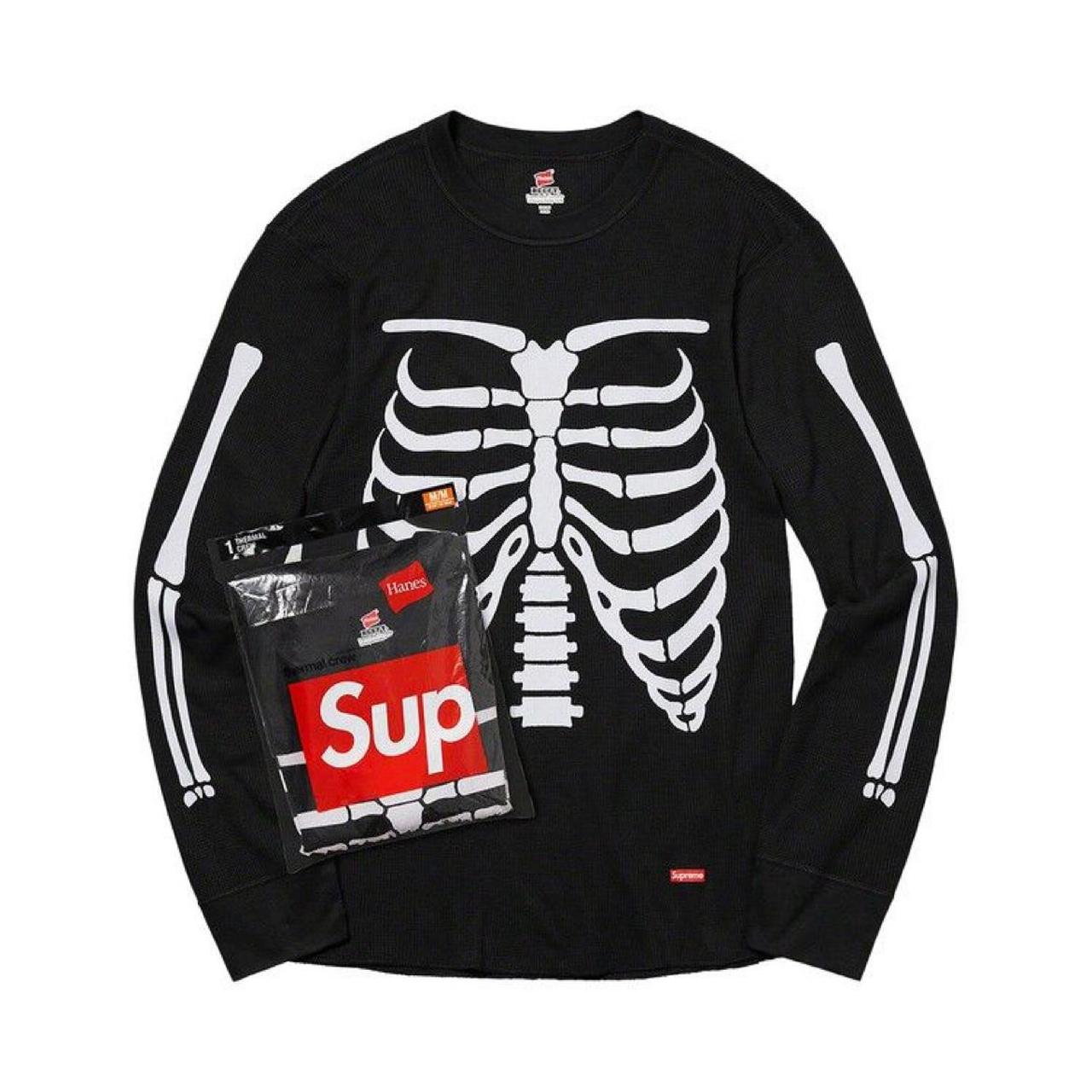 SUPREME SKELETON THERMAL BLACK SET - Depop
