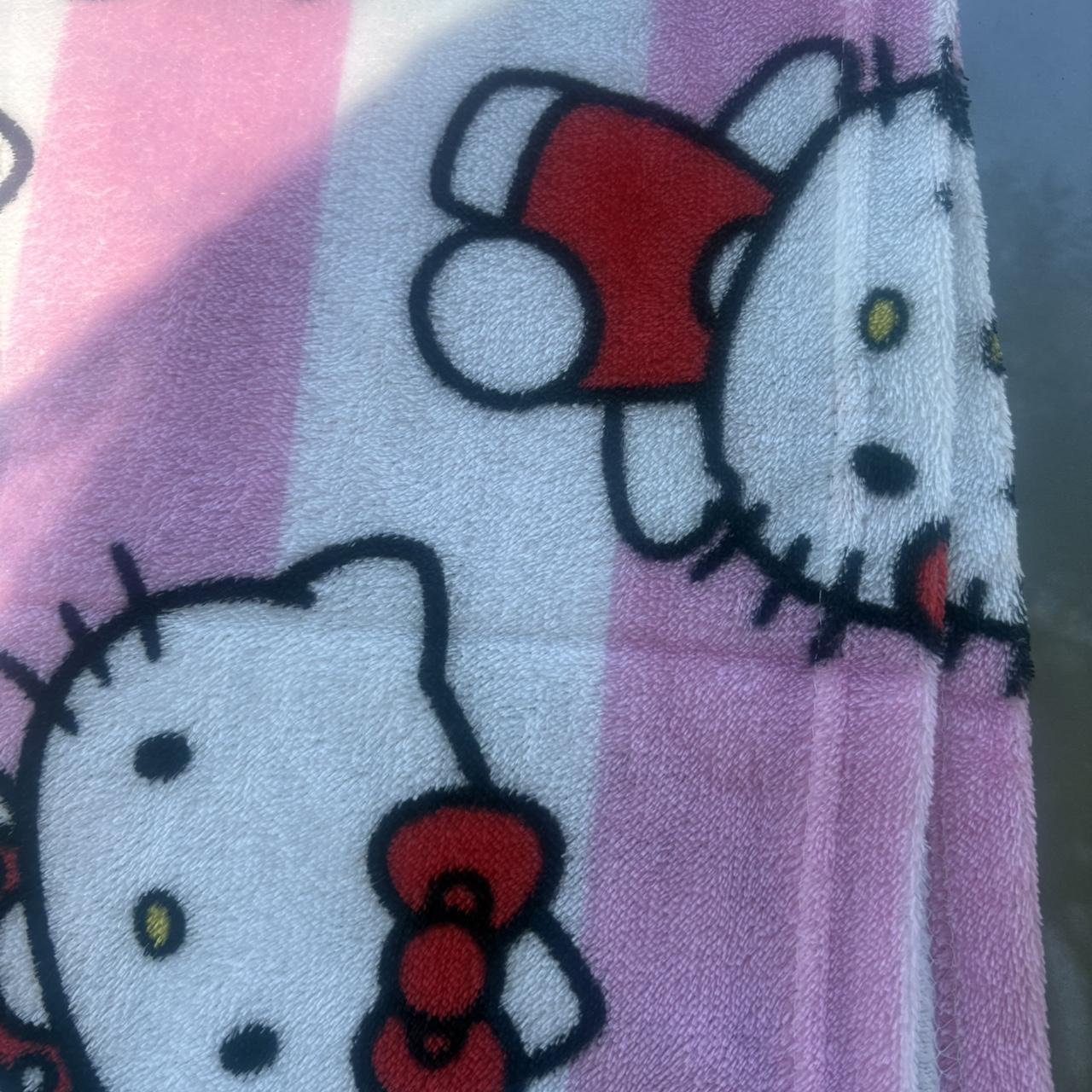 Hello Kitty pink and white beach towel #beachtowel | Depop