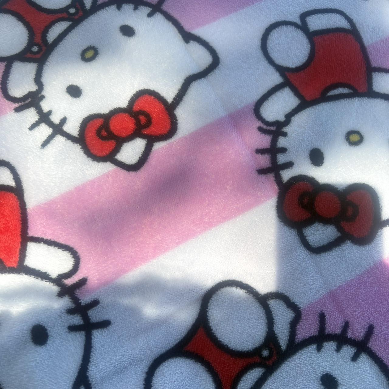 Hello Kitty pink and white beach towel #beachtowel | Depop