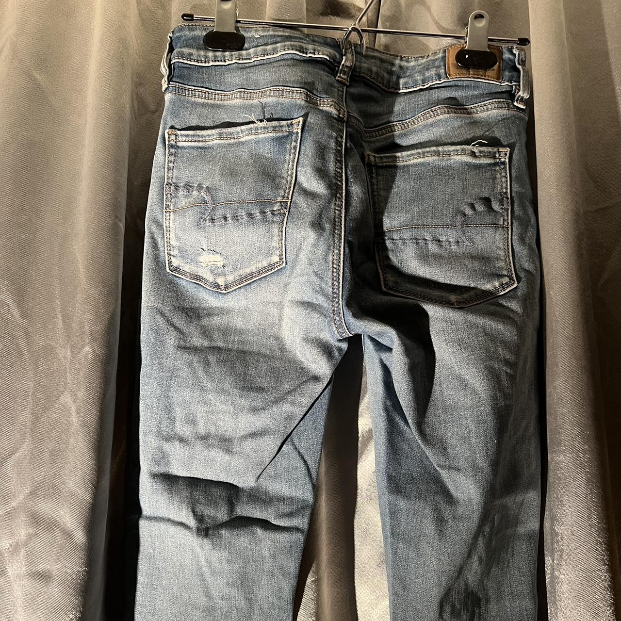 American Eagle Super Stretch Ripped Skinny Jeans Depop