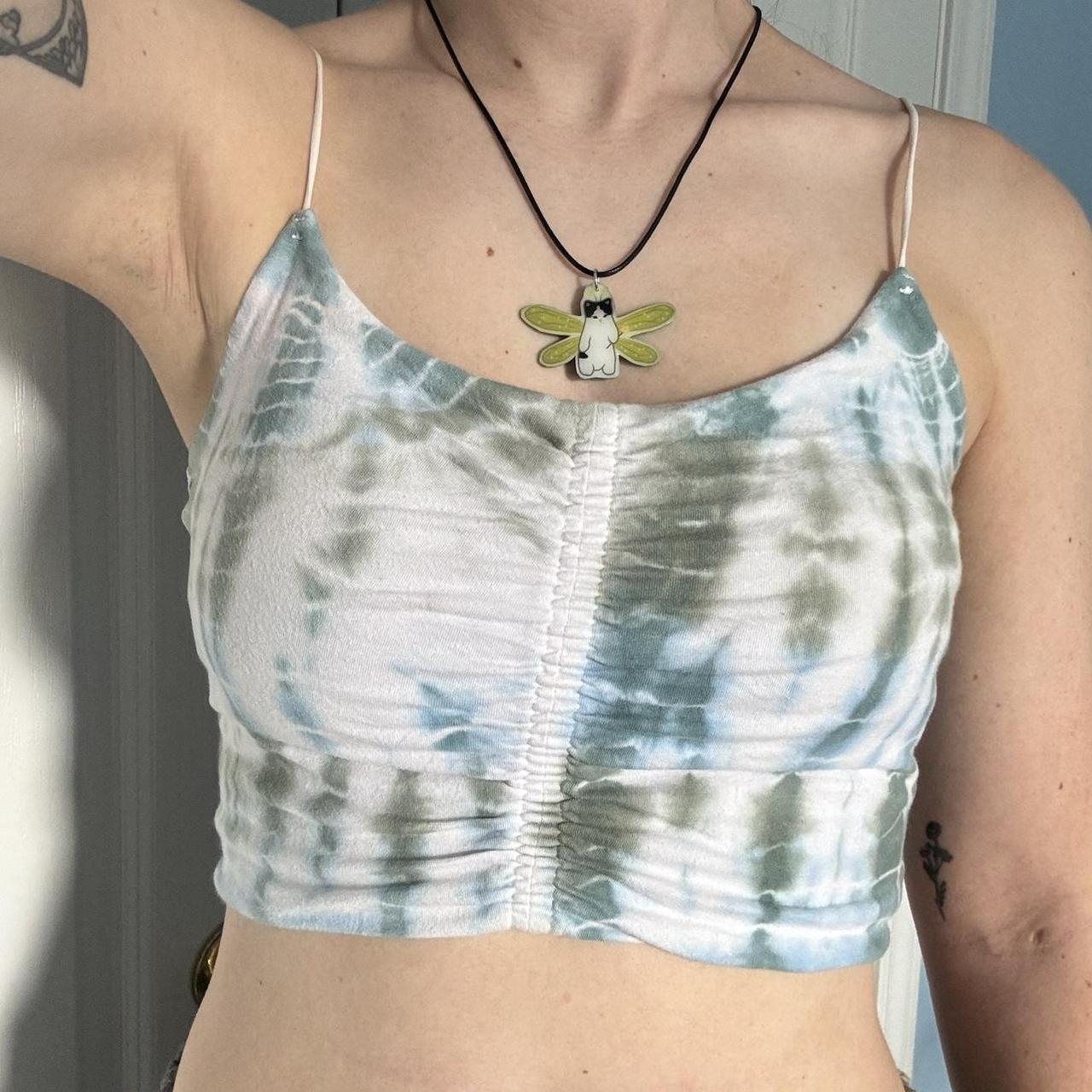 Aeropostale seriously soft bungee tiedye spaghetti... | Depop