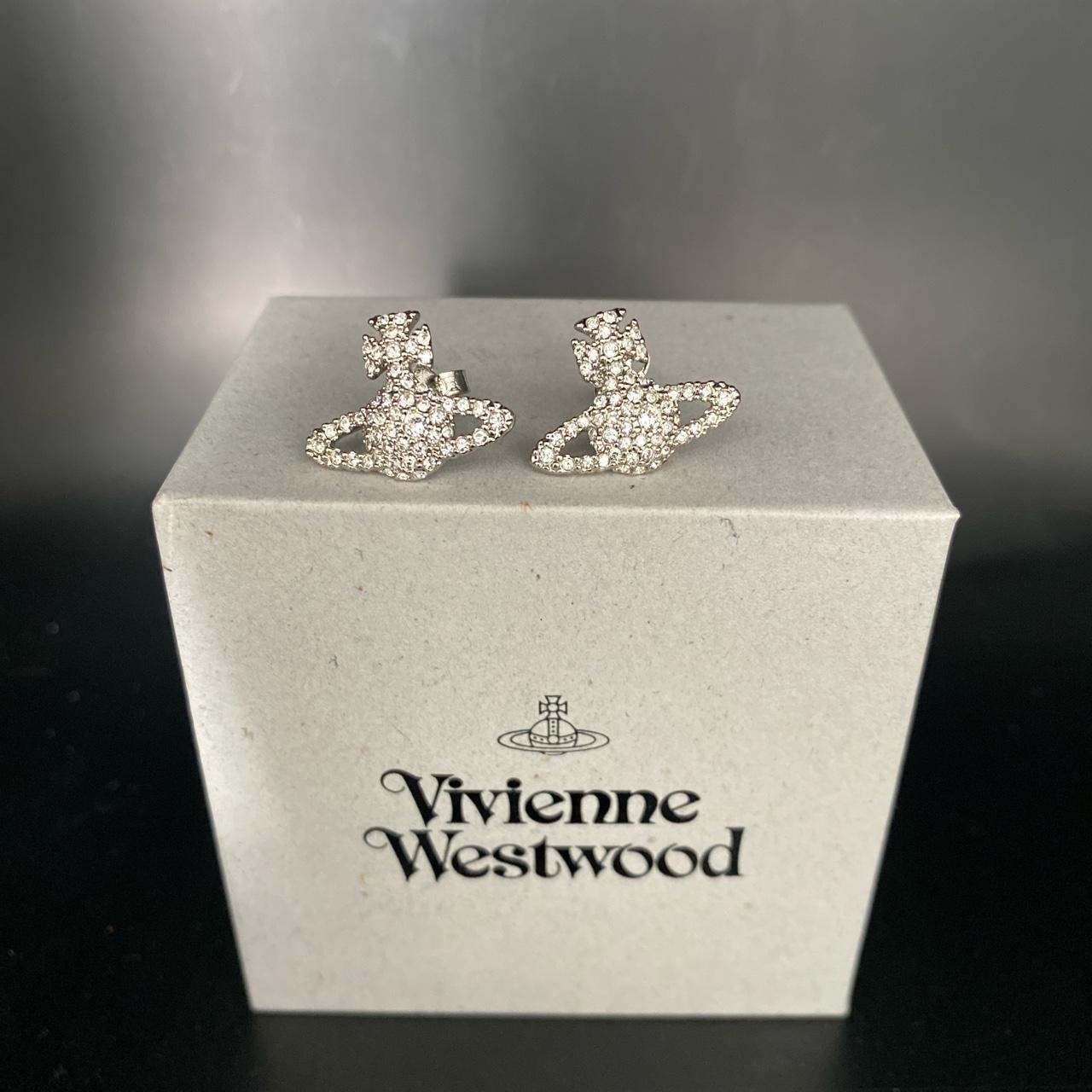 Authentic Vivienne Westwood Grace bas relief stud... - Depop