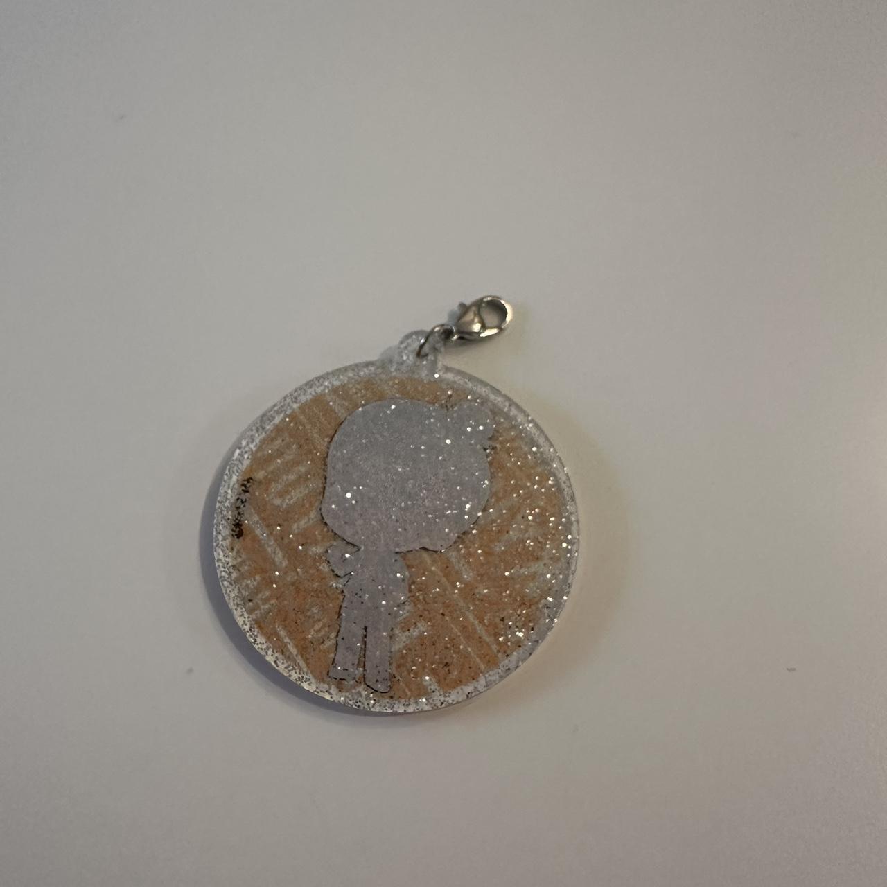 Asahi haikyu sparkly keychain/ charm - Depop