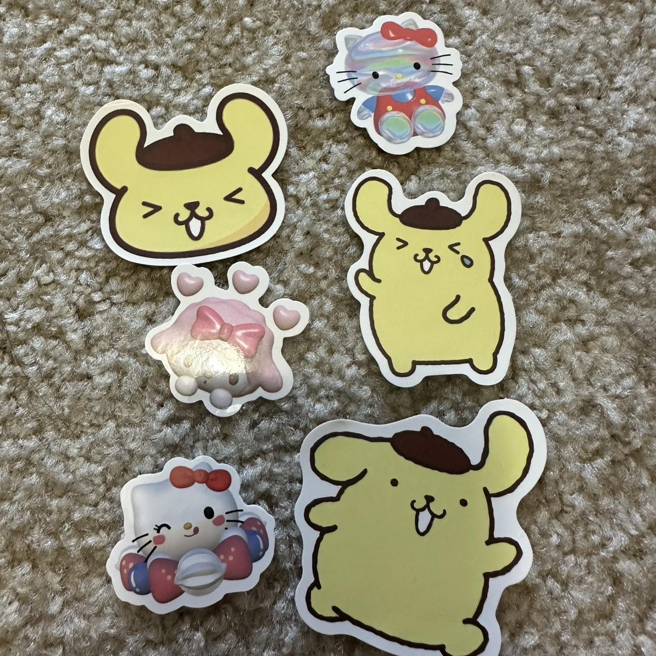 Pompompurin hello kitty sanrio sticker set - Depop