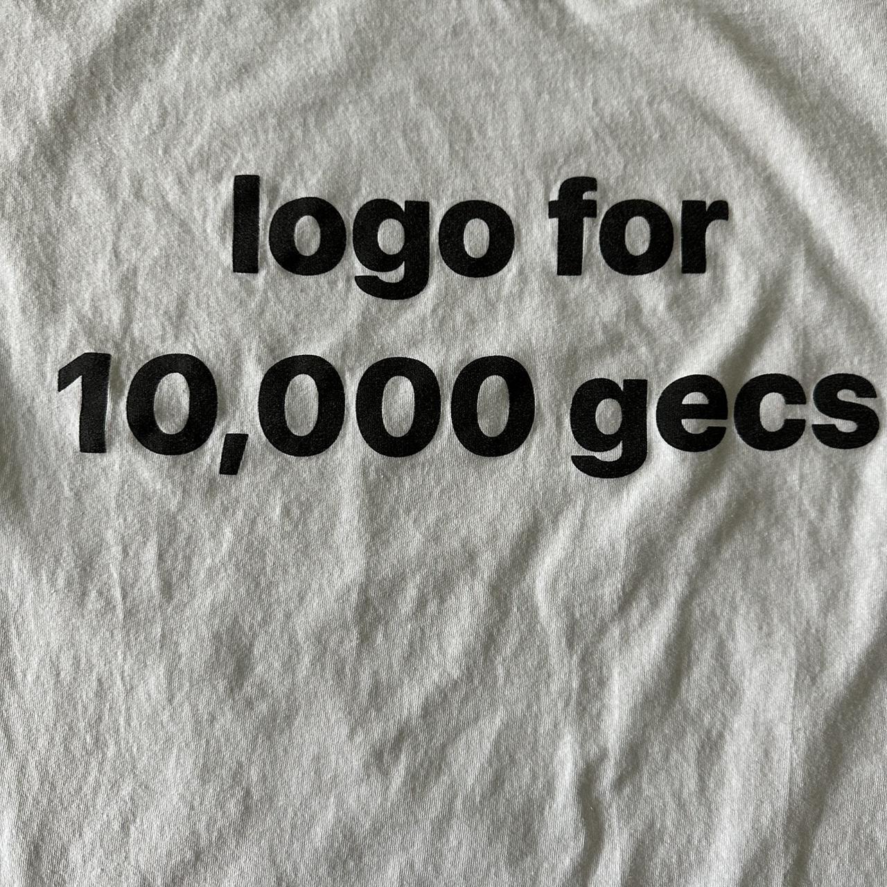 100 Gecs 10,000 Gecs Logo T Shirt Large Size... - Depop