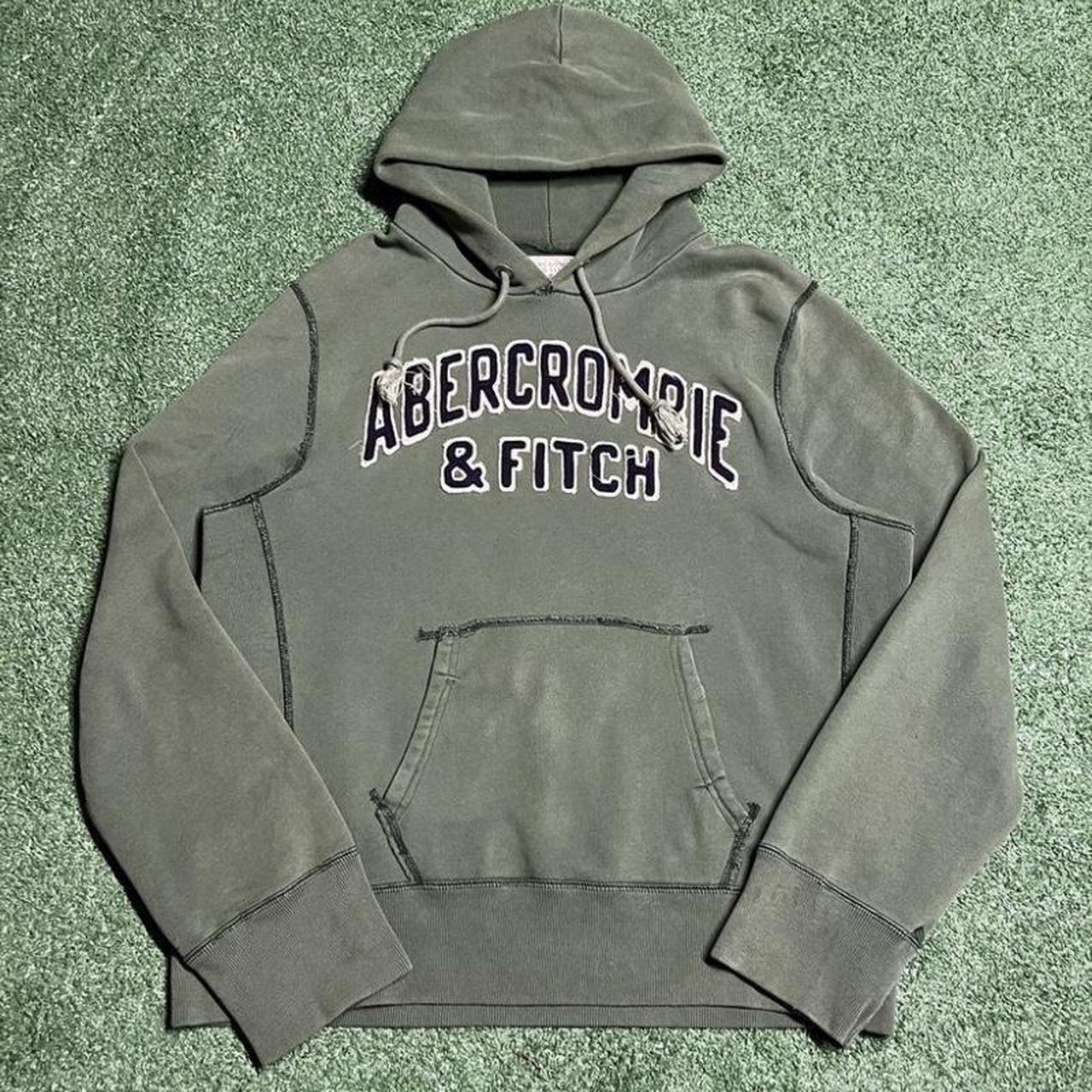 Abercrombie & Fitch Distressed Heavy Pullover... - Depop