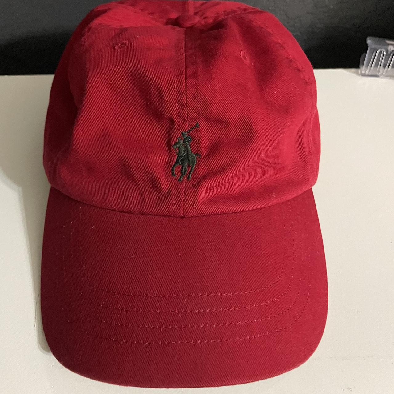 Red Ralph Lauren Polo Cap Adjustable Cap #cap... - Depop