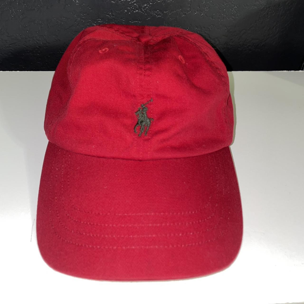Red Ralph Lauren Polo Cap Adjustable Cap #cap... - Depop