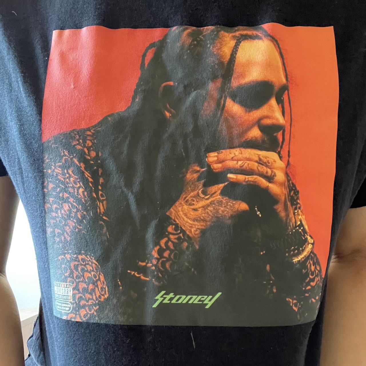Post Malone Stoney Album Cover Graphic T Shirt -... - Depop