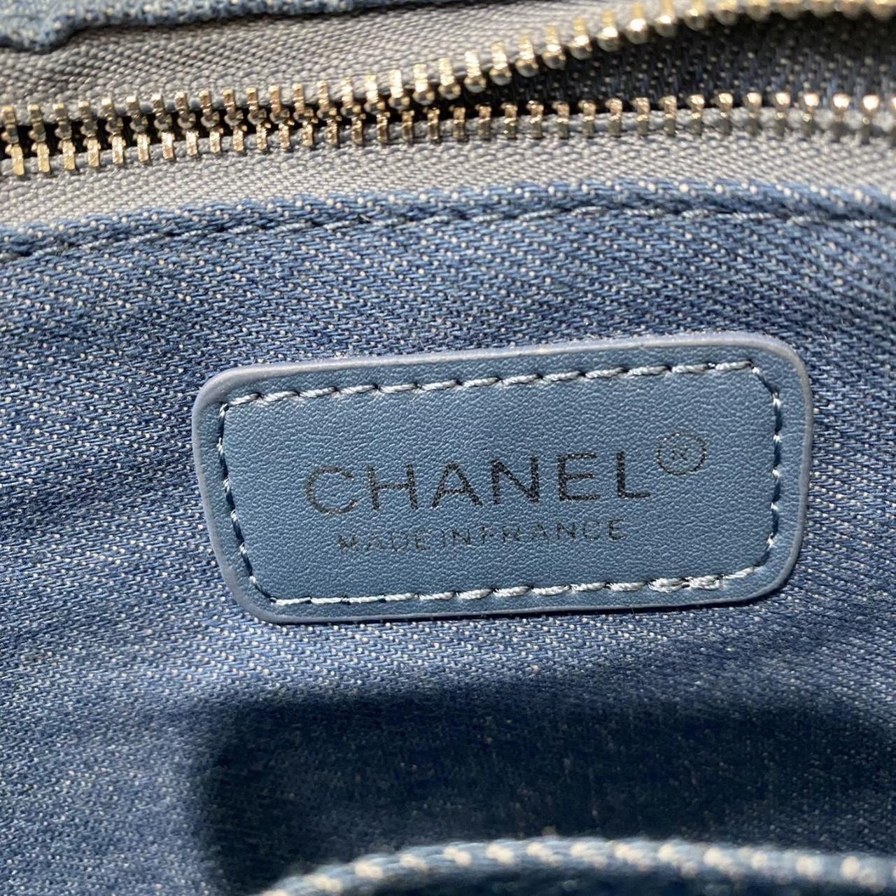 Chanel bag -beautiful denim blue Chanel bag -the... - Depop