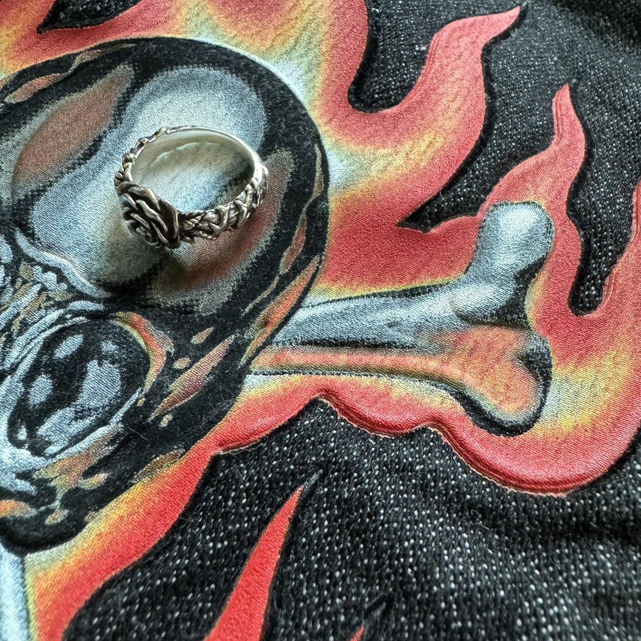1 OF 1 Jnco chrome flaming skull crossbone... - Depop