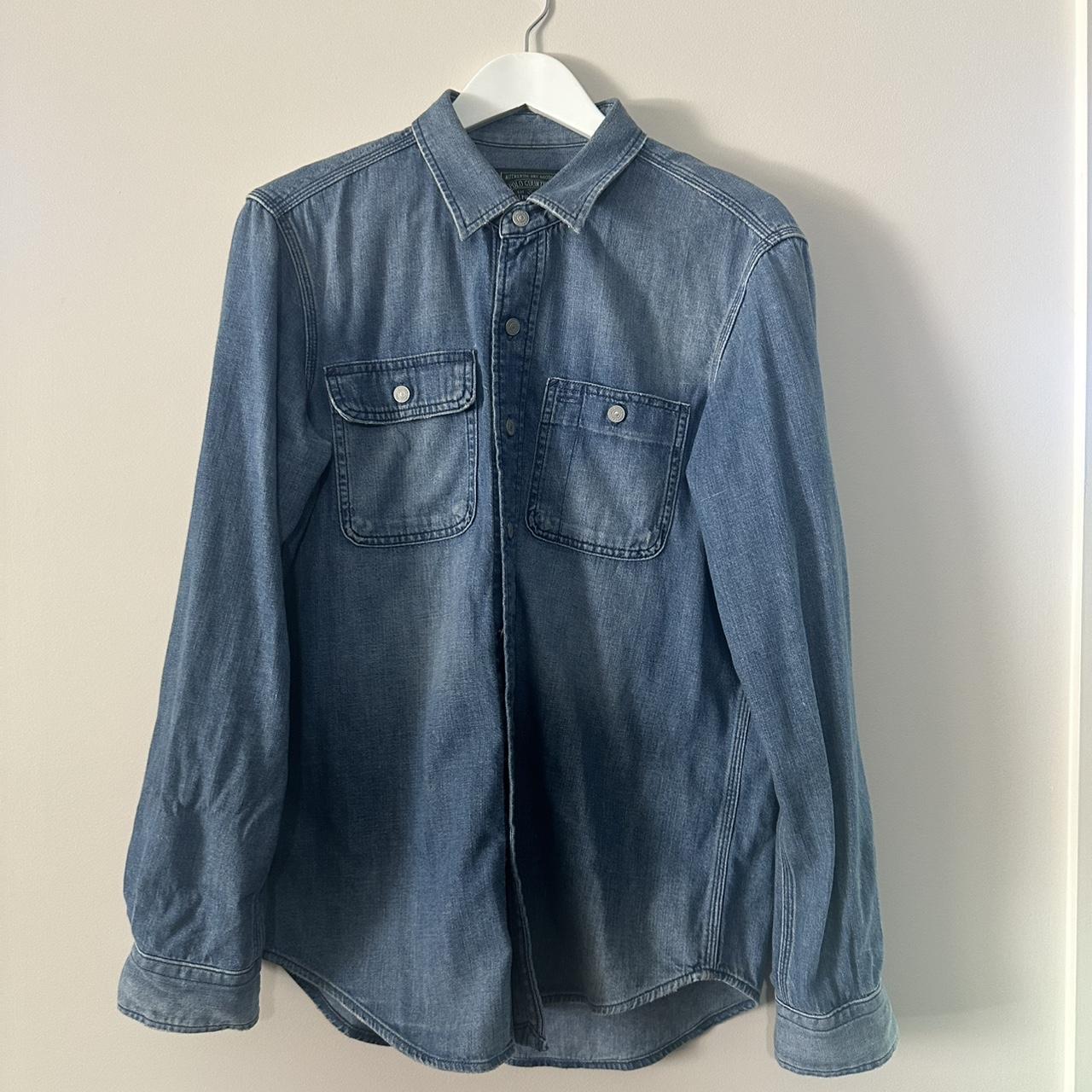Rare Polo Country Denim Shirt Classic fit Medium - Depop