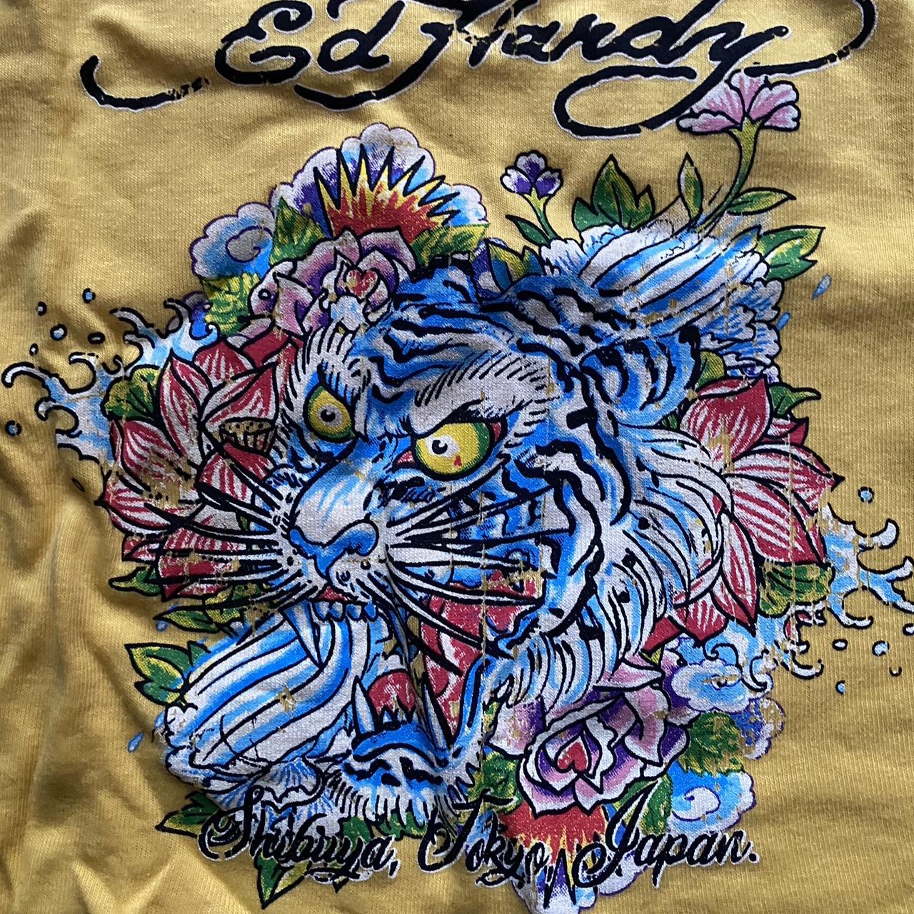Ed Hardy crop top Ed Hardy X Urban Outfitters tank... - Depop