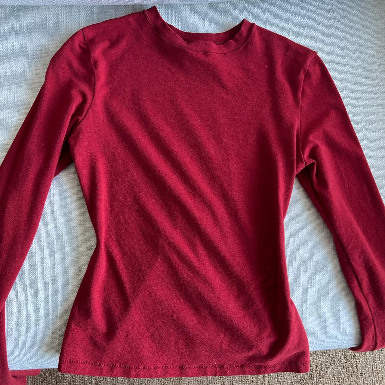Skims cotton long sleeve in color “brick” from 2022... - Depop