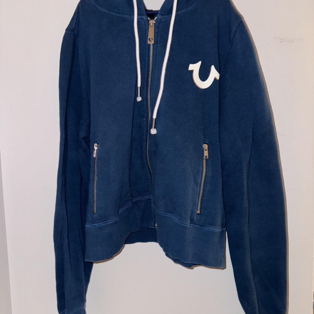 True religion zip up hoodie #hoodie - Depop
