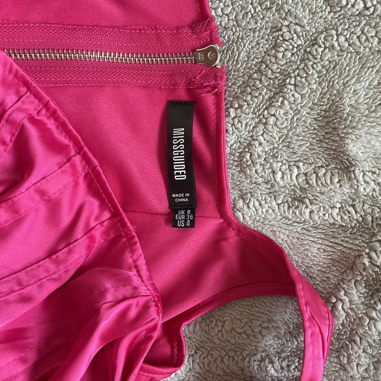 Missguided pink satin corset top - Never worn -... - Depop