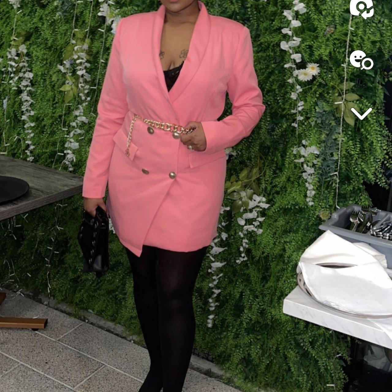 PLT pink blazer dress Worn once #plt #blazerdress... - Depop