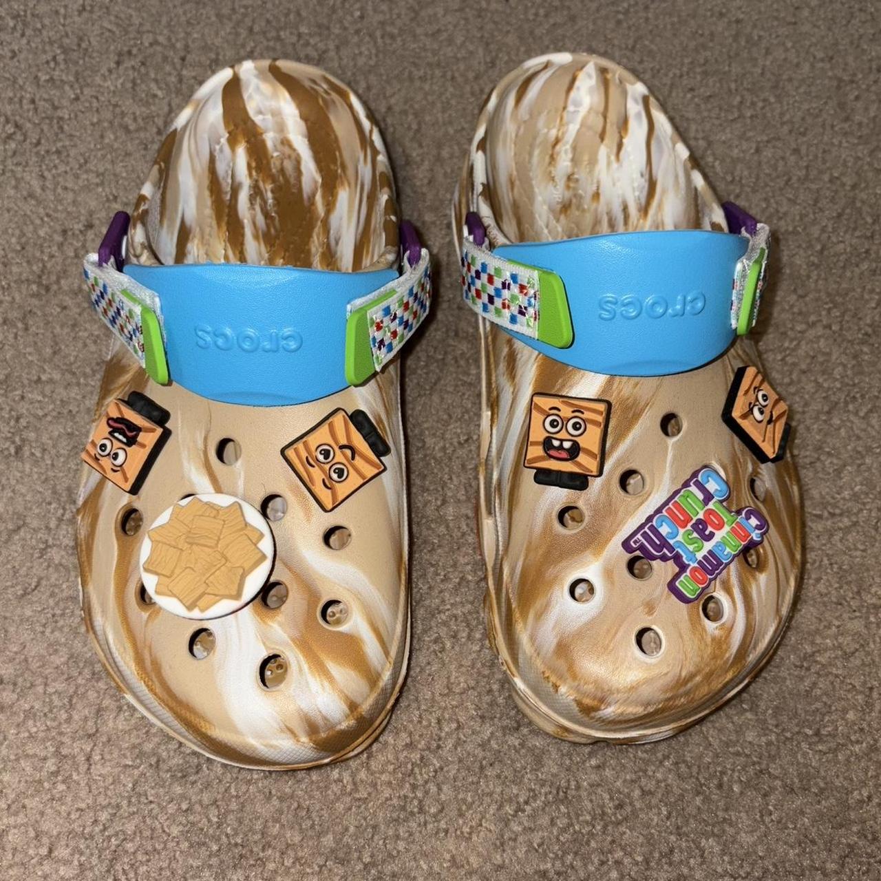 cinnamon toast crunch crocs size 6 men/8 women | Depop