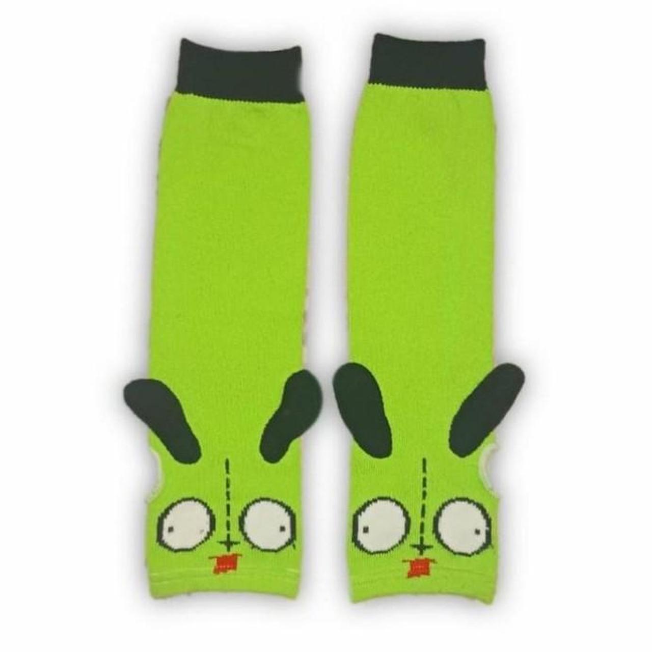 Scene Kid Invader Zim Gir Arm Warmers 💚 Has a small... - Depop