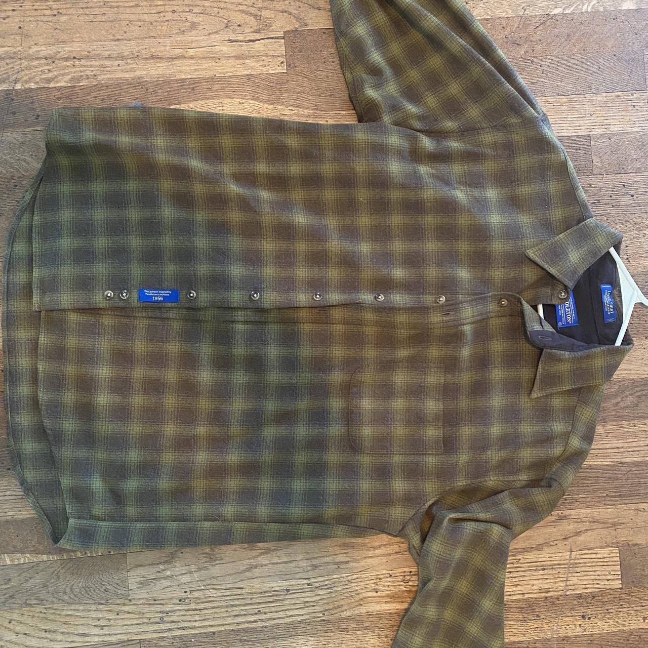 Green Pendleton Lodge Shirt. Worn a handful of... - Depop