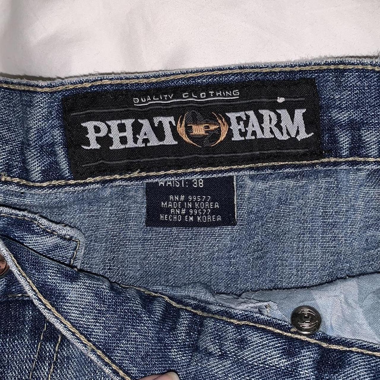 super dope vintage phat farm jeans 😩 wider leg,... - Depop