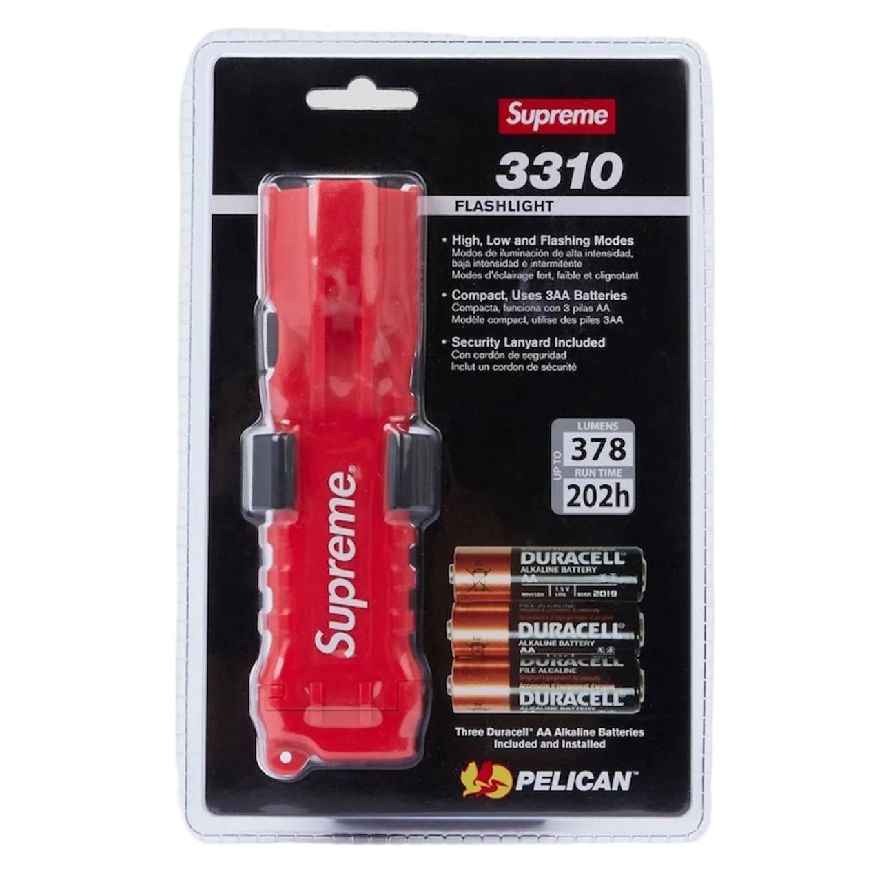 deadstock SUPREME x Pelican RED Flashlight 3310PL... - Depop